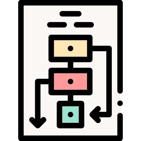 Algorithm Detailed Rounded Lineal Color Icon