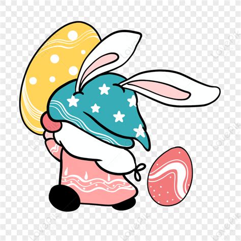 흰 부활절 귀여운 만화 일러스트 토끼 왕관귀엽다화성 Png 일러스트 무료 다운로드 Lovepik