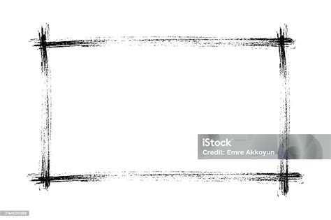 손으로 그린 프레임 벡터 일러스트 레이 션 그런 지 낙서 프레임 모양 개념에 대한 스톡 벡터 아트 및 기타 이미지 개념 거친 검은색 Istock