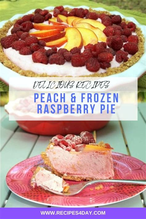 Peach And Frozen Raspberry Pie