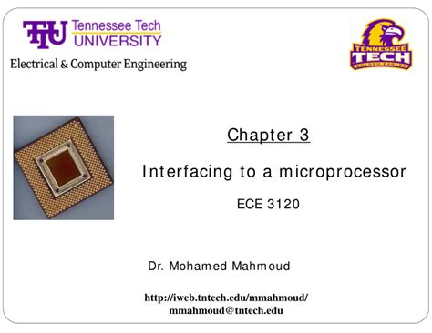 Ppt Chapter 3 Interfacing To A Microprocessor Ece 3120 Dr Mohamed Ppt Chapter 3 Interfacing To A Microprocessor Ece 3120 Dr Mohamed