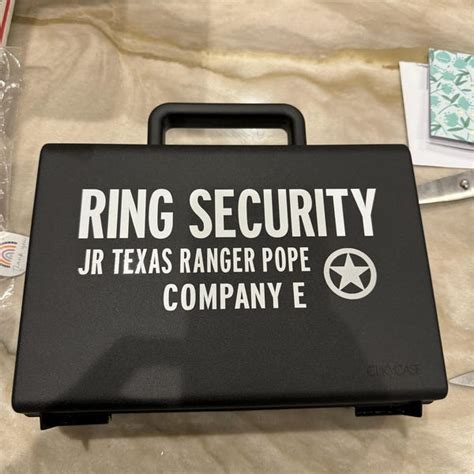 Ring Security Case Ring Bearer Briefcase For Wedding Ring Security