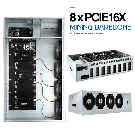 Buy Mining Rig Case 8 Gpu Mining Case With 4 Powerful Cooling Fans And