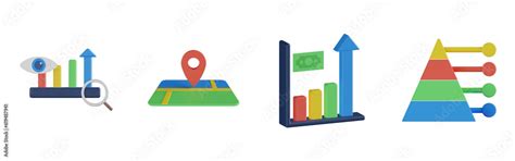 3d Analysis Insight 3d Location Mark 3d Profit Chart 3d Pyramid