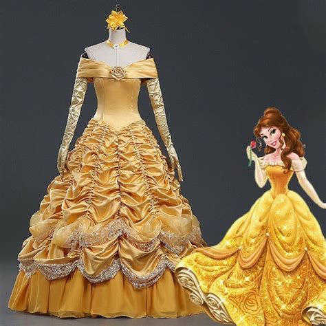 Beauty And The Beast Adult Costumes Luxurious Princess Belle Dress