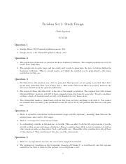 Problem Set 3 Study Design Pdf Problem Set 3 Study Design Chris Spencer 9 10 21 Question 1 A