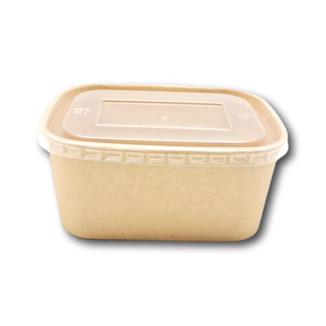 Kraft Salad Bowl Rectangular 1000ml Kpsb1000 Vivopac Marketing Sdn Bhd