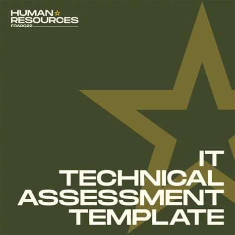 It Technical Assessment Template Human Resources Services America
