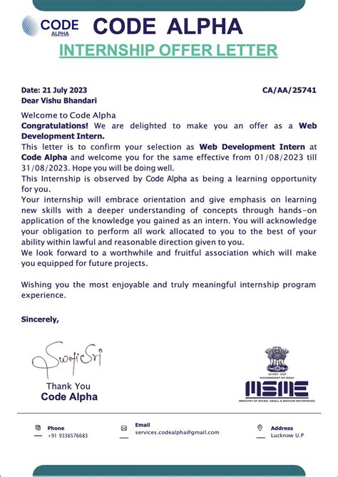 Vishu Bhandari On Linkedin Codealpha Internship Webdevelopment