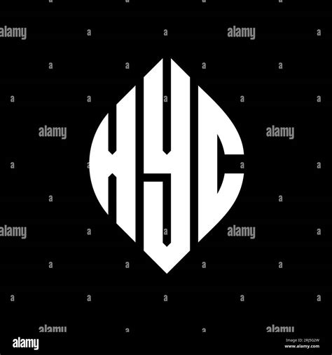Xyc Circle Letter Logo Design With Circle And Ellipse Shape Xyc Ellipse Letters With