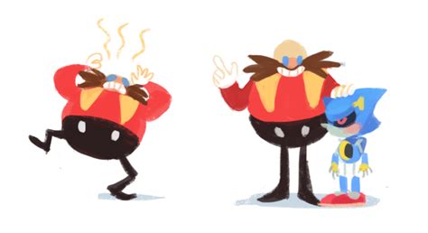 Dr Eggman And Metal Sonic Sonic Drawn By Gigi D G Danbooru