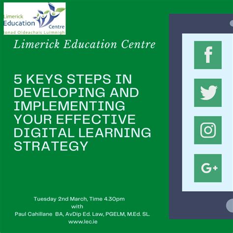 5 Key Steps In Developing And Implementing Your Effective Digital Learning Strategy Primary