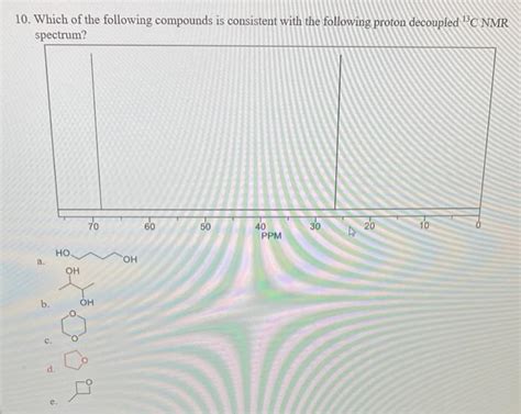 solved 0 which of the following compounds is consistent