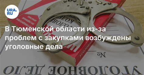 В Тюмени возбуждено 4 уголовных дела в сфере законности закупок