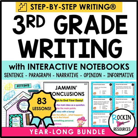 3rd Grade Step By Step Writing® Program Rockin Resources