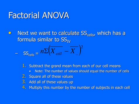 PPT Factorial ANOVA PowerPoint Presentation Free Download ID