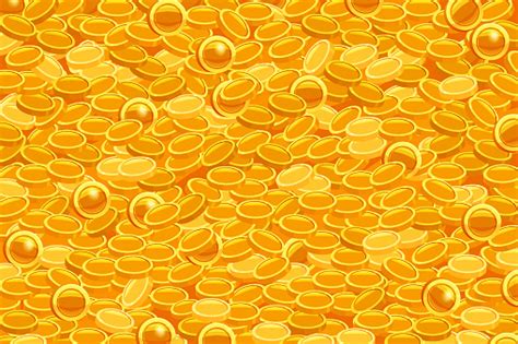 금화 패턴 배경 금화 더미가 상단 뷰를 확보합니다 벡터 일러스트 레이 션 0명에 대한 스톡 벡터 아트 및 기타 이미지 0명