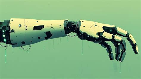 Cybernetic Hand Reaching Out Premium Ai Generated Image