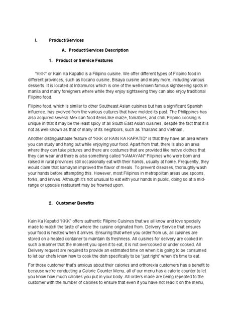 Concept Paper Pdf Menu Philippines