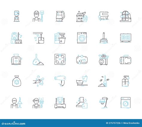 Linear Man Sweeping Icon From Behavior Outline Collection Thin Line Man Sweeping Vector