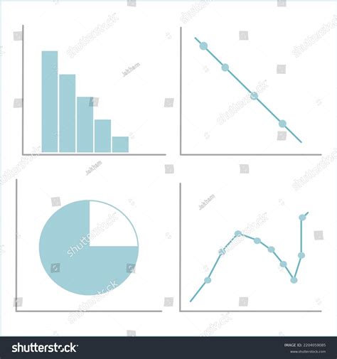 Chart Graph Result Analysis That Compares Stock Vector Royalty Free