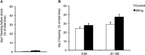 Effects Of Mr Overexpression On Contextual Fear Conditioning A