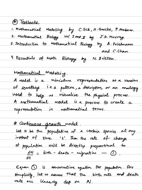 mathematical modelling pdf