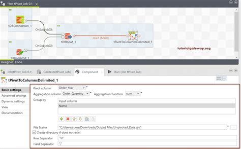 talend pivot columns