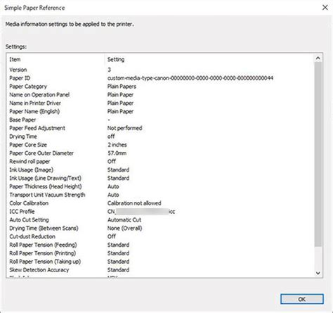 Canon ImagePROGRAF Manuals Windows Software Media Configuration Tool Guide Displaying