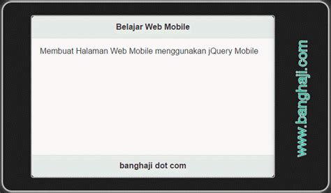 Jquery Mobile 04 Konsep Multiple Page Satu File Banyak Halaman