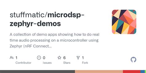 GitHub Stuffmatic Microdsp Zephyr Demos A Collection Of Demo Apps Showing How To Do Real Time