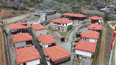 Macedonian Village Traditional Macedonian Houses Stock Footage