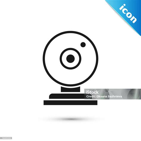 흰색 배경에 격리 된 검은 색 웹 카메라 아이콘입니다 채팅 카메라 웹캠 아이콘입니다 벡터 일러스트레이션 0명에 대한 스톡 벡터 아트 및 기타 이미지 Istock