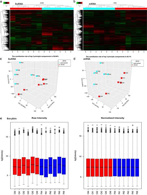 plots of the microarray analysis data of the samples hierarchical