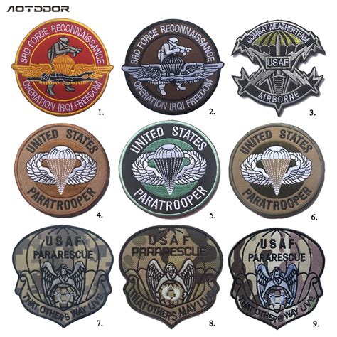 United States Paratrooper Us 3d Embroidery The Tactical Usaf Military