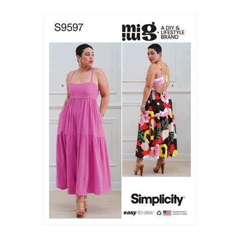 Simplicity S9597 Misses Dress And Jumpsuit By Mimi G Pattern