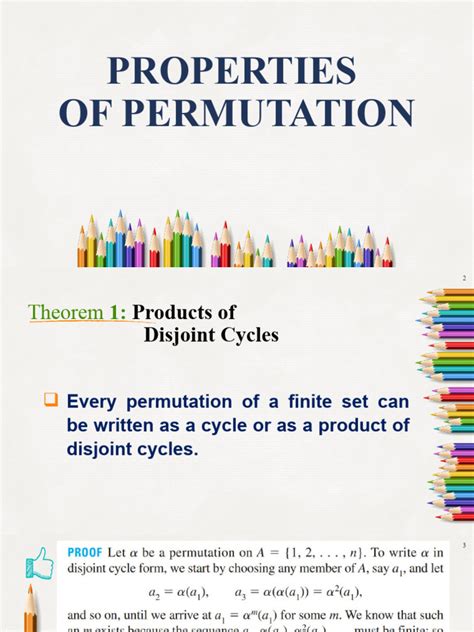 Properties Of Permutations Pdf Discrete Mathematics Mathematics