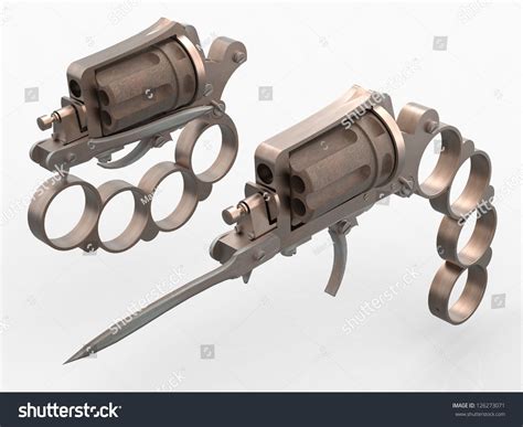 Apache Pistol Apache Revolver Handgun Which 스톡 일러스트 126273071