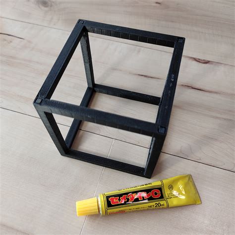 Fff Printable Rigid Parametric Edged Cube With Freecad Source By T