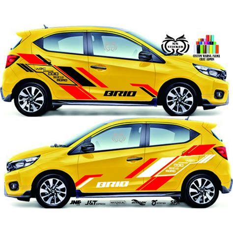 Jual Stiker Mobil Brio Sticker Mobil Honda Brio Stiker Body Samping