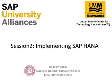 Ppt Session2 Implementing Sap Hana Powerpoint Presentation Free Download Id 3030729