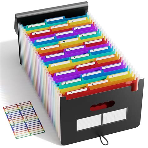 Abc Life 26 Pockets Accordian File Organizer Keeper Expanding Filling Box Letter