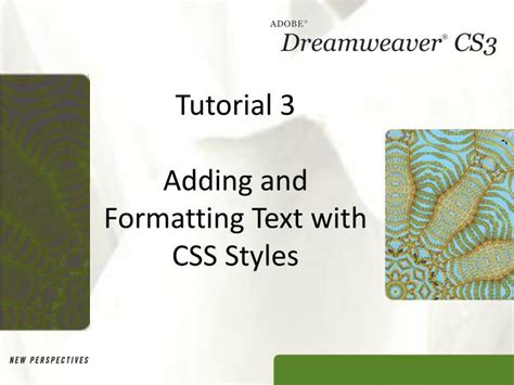 Ppt Tutorial 3 Adding And Formatting Text With Css Styles Powerpoint