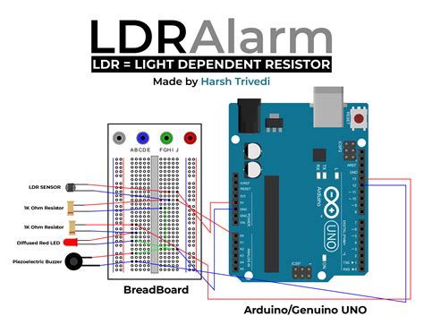 Harsh Trivedi LDR Alarm Using Arduino
