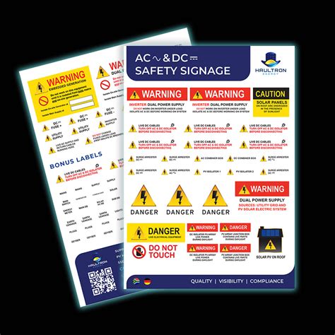 Ac And Dc Electrical Safety Labels For Backup And Solar Energy Systems