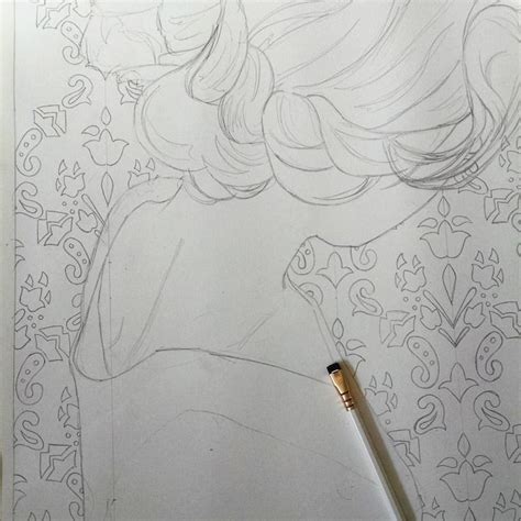 Megan Eckman On Instagram “sketching Up A New Giant Wallpaper Ink