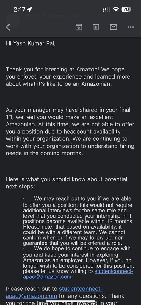 Openings Amazon Internship Experience Share Opportunity Development Jobsearch Yash