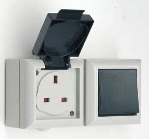EXTERNAL SWITCH AND SOCKET 13 IP54 OUTSIDE WALL MOUNTABLE WATERPROOF 5050423007877 EBay