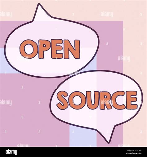 sign displaying open source business concept contains the source code