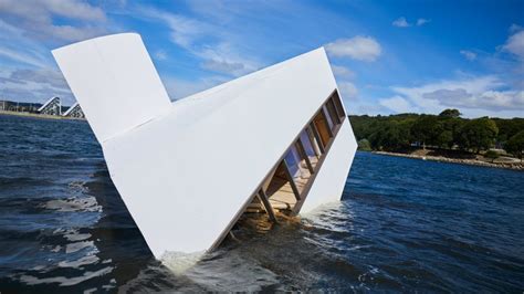 Le Corbusiers Villa Savoye Sunk In Danish Fjord